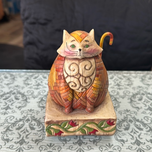 Jim Shore | Accents | Jim Shore Heartwood Creek 203 Elijah Cat Figurine ...